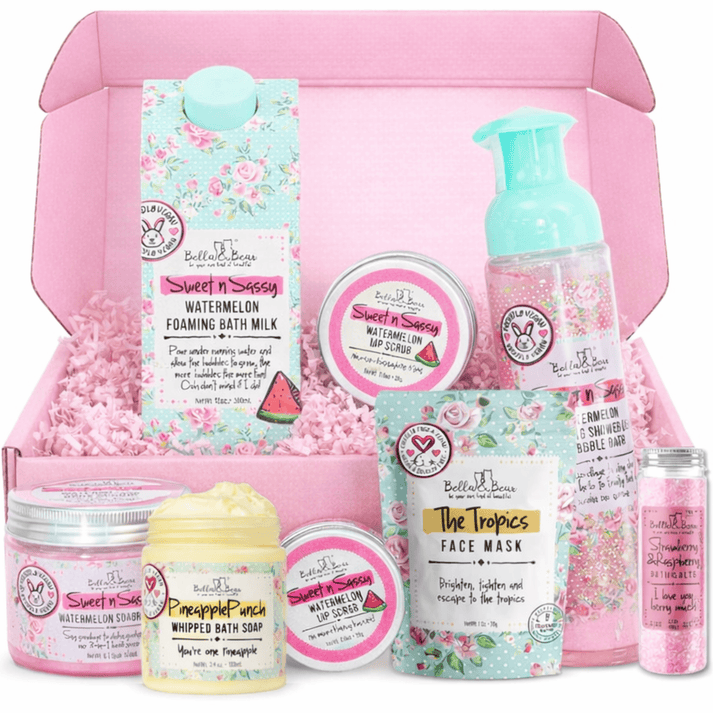 Bella & Bear Mini Mystery Box – Surprise Beauty & Bath Gift Set for Wo ...